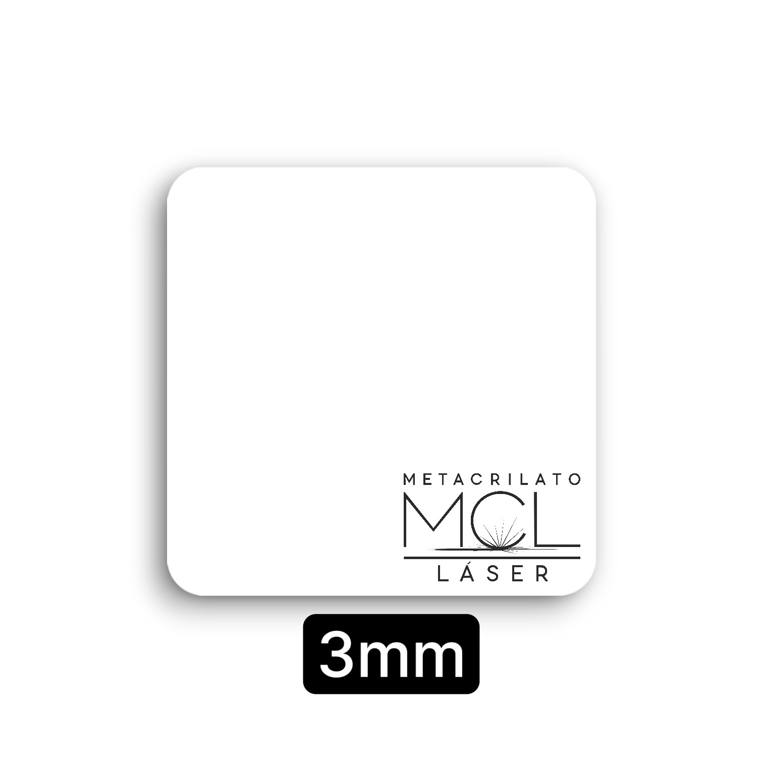 METACRILATO BLANCO OPACO 3MM CRYLUX PREMIUM - metacrilatolaser.com